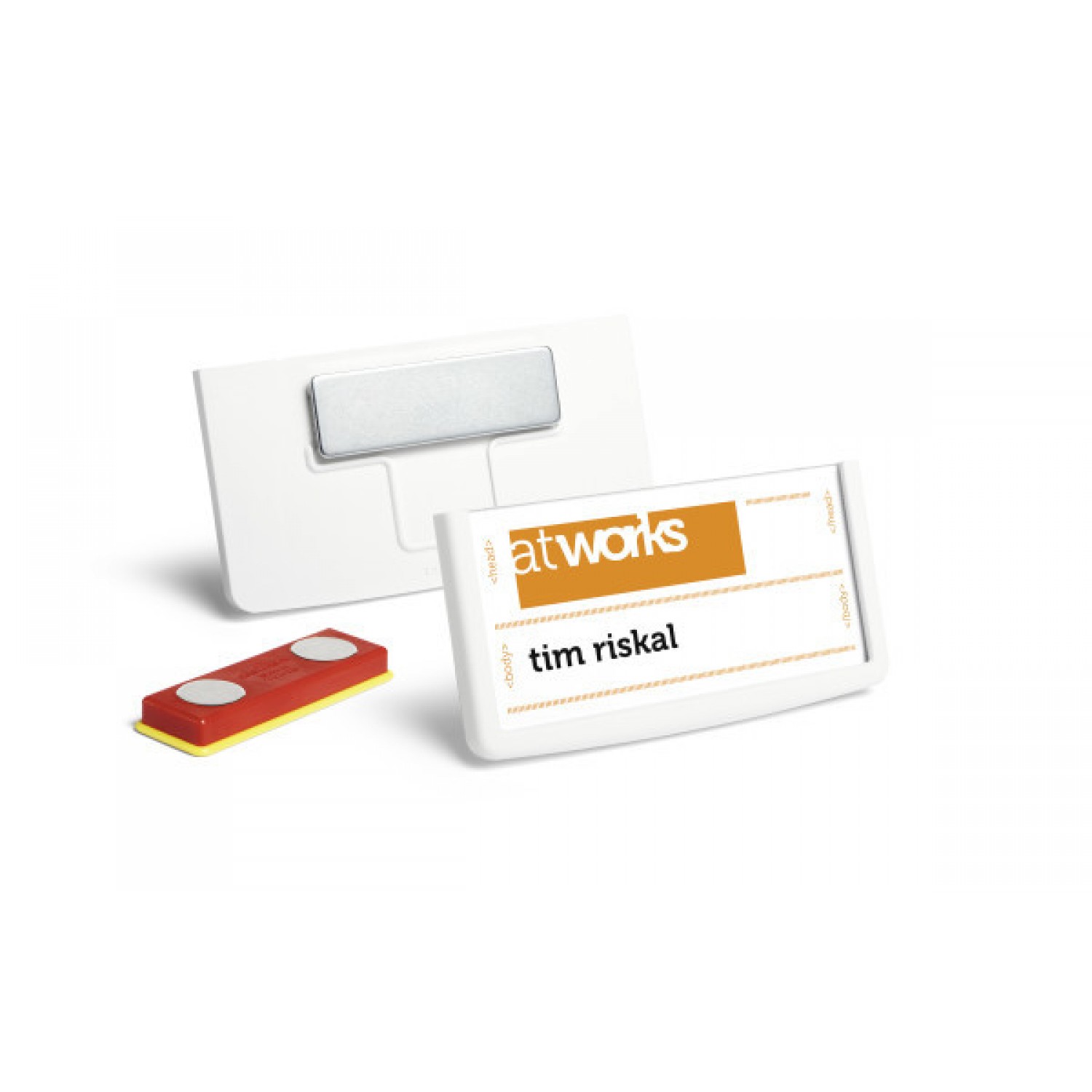 Name Badge Frame 8502 With Magnet 60x30mm in Singapore - Name Badges ...